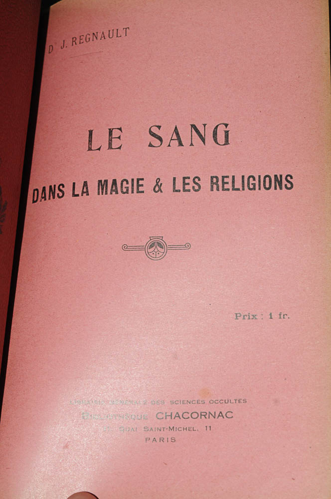 Recueil de 27 plaquettes de Jules Regnault : occultisme, médecine ...